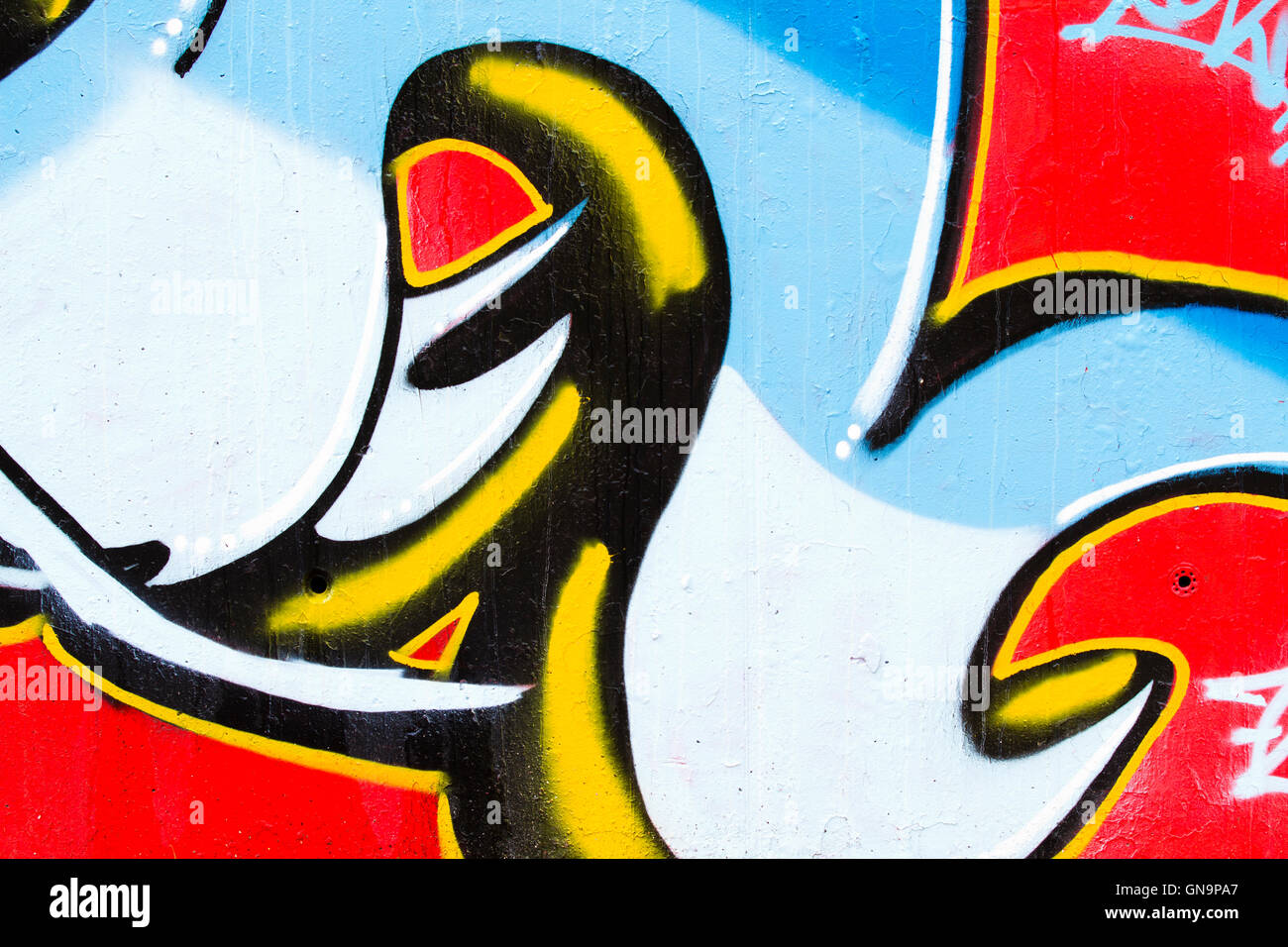 A smart graffiti tag on a brick wall Stock Photo - Alamy