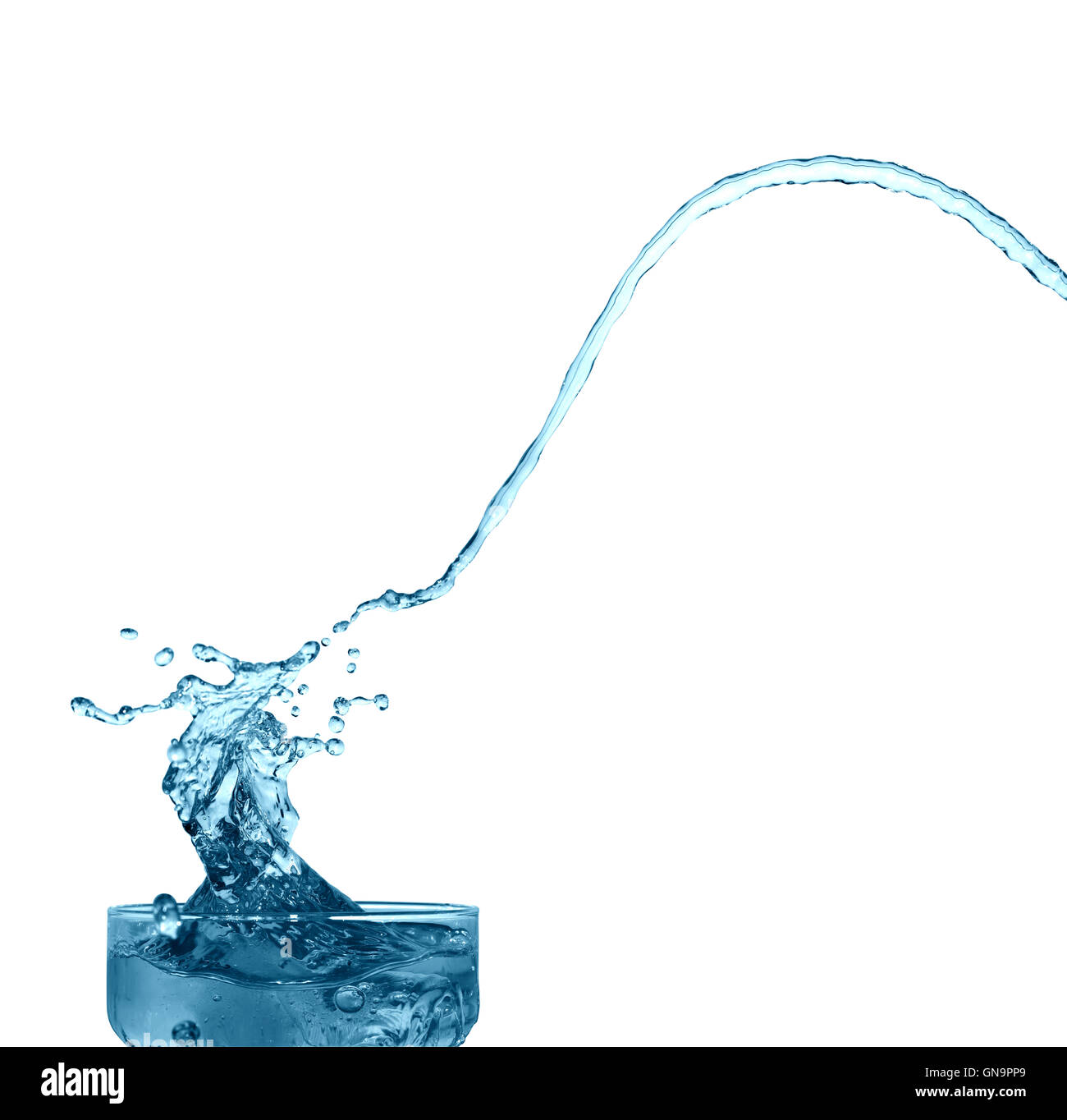 Flowing Splashing Water Stock Photo - Alamy