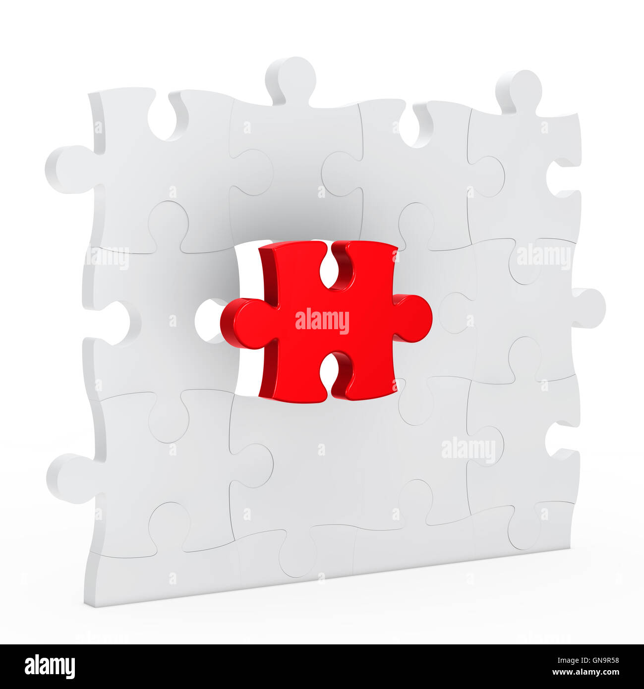 Puzzle with last piece out hi-res stock photography and images - Alamy