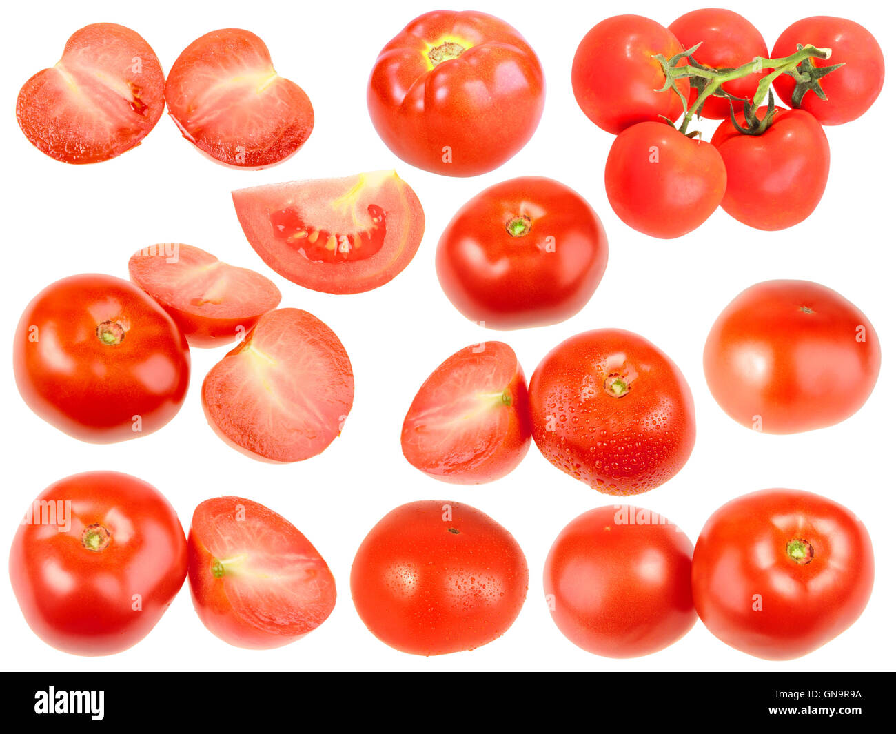 Set fresh red tomatoes hi-res stock photography and images - Alamy