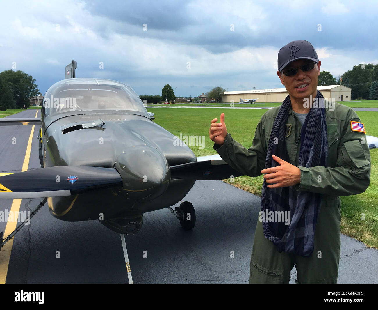Chicago, USA. 28th Aug, 2016. David Hu poses for photos after ...
