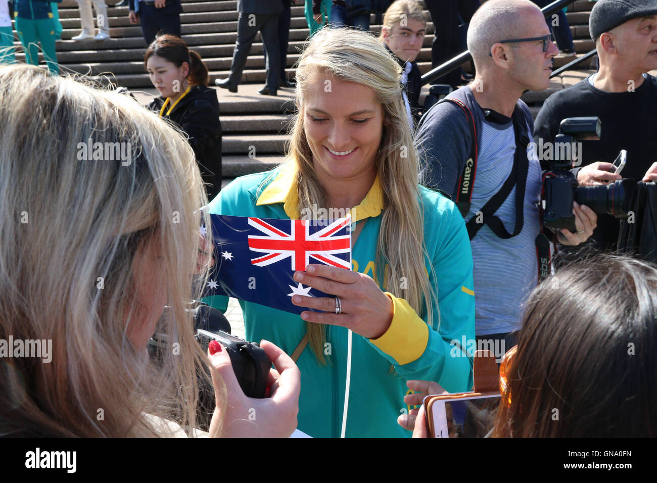 Sydney, Australia. 29 August 2016. The Australian Olympic team made an ...