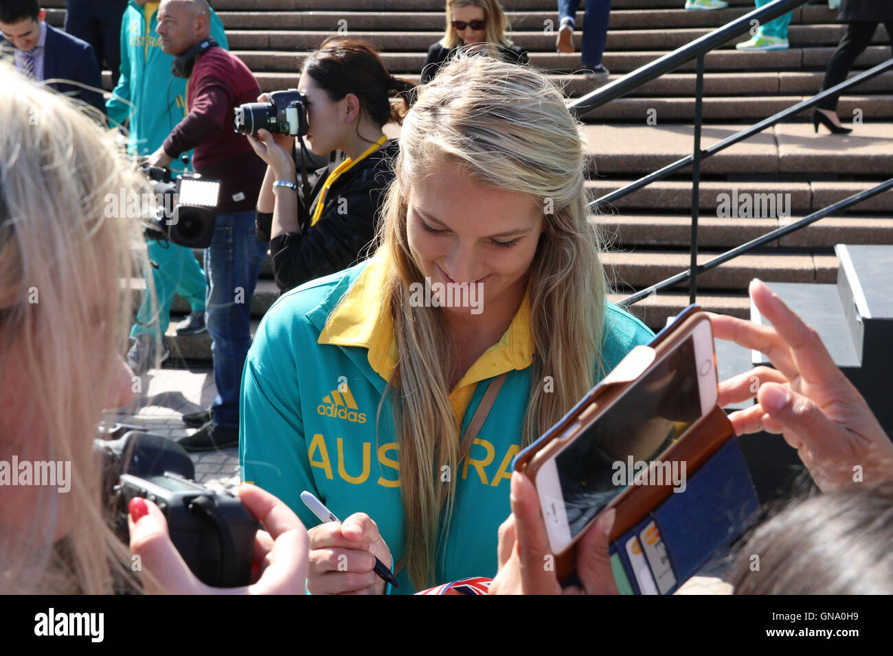 Sydney, Australia. 29 August 2016. The Australian Olympic team made an ...