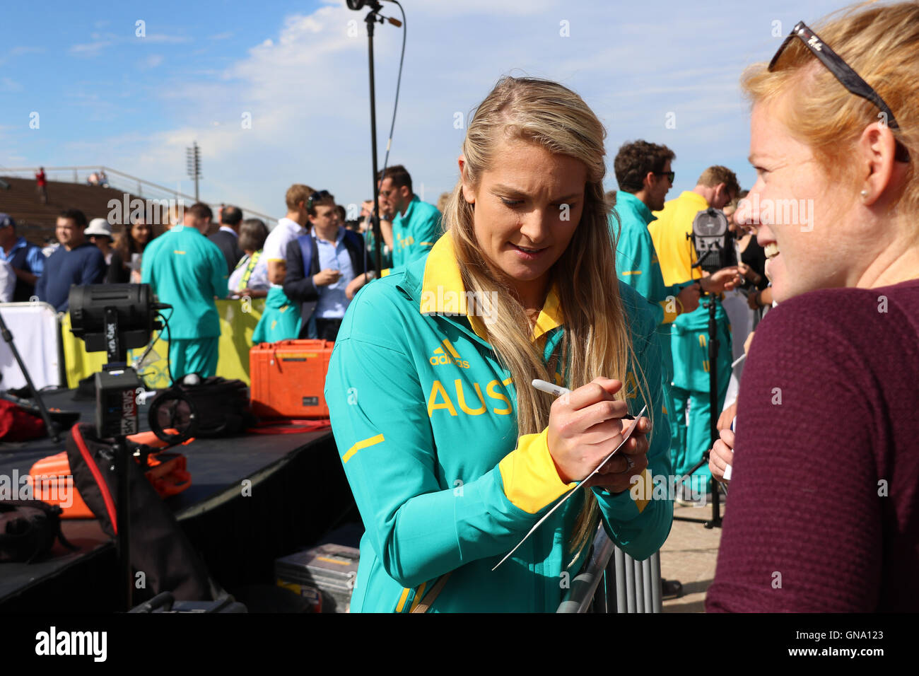 Sydney, Australia. 29 August 2016. The Australian Olympic team made an ...