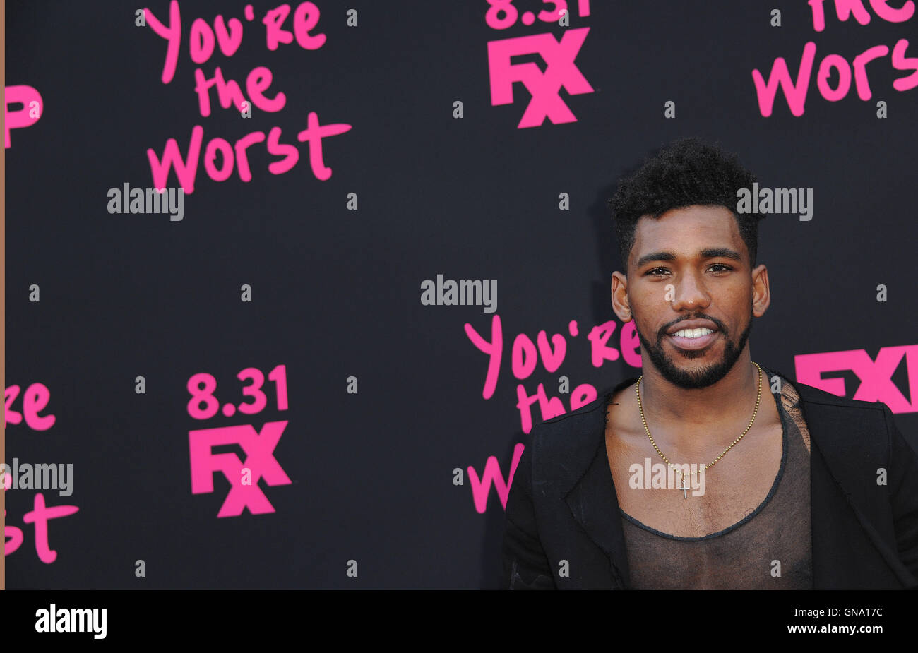 LOS ANGELES - AUGUST 28: Brandon Mychal Smith at the premiere of FX's ...