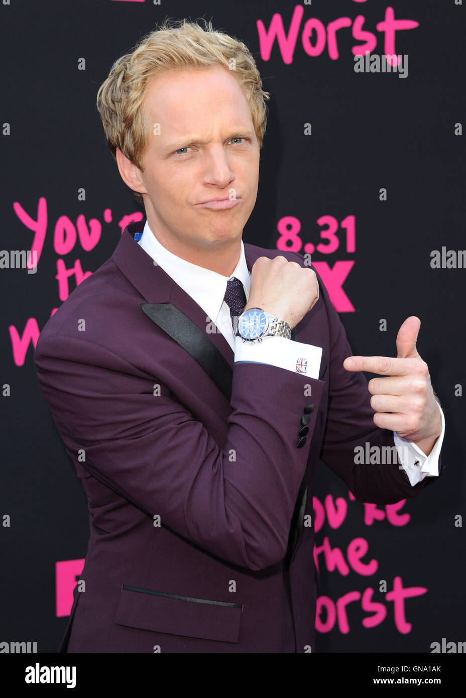 LOS ANGELES - AUGUST 28: Chris Geere at the premiere of FX's 'You're ...