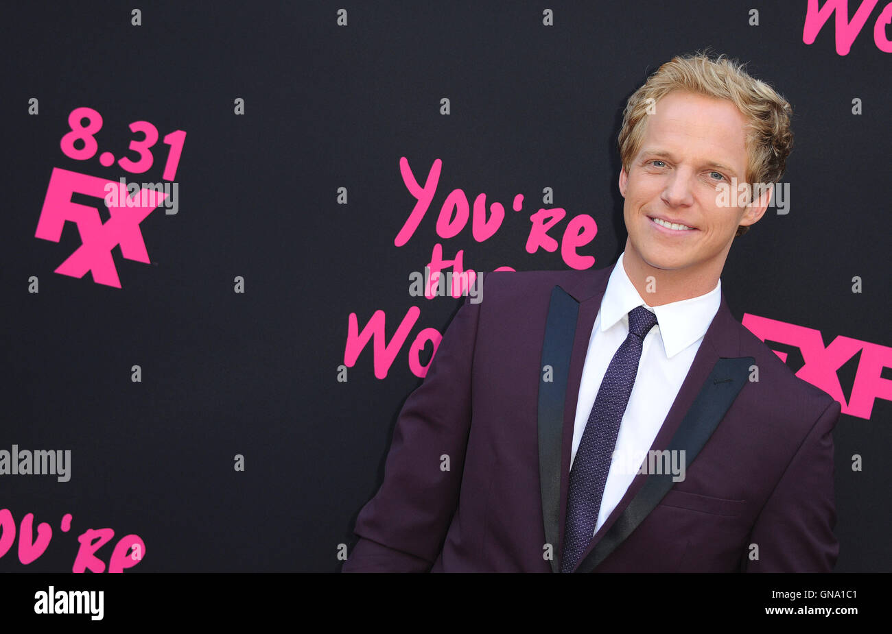 LOS ANGELES - AUGUST 28: Chris Geere at the premiere of FX's 'You're ...