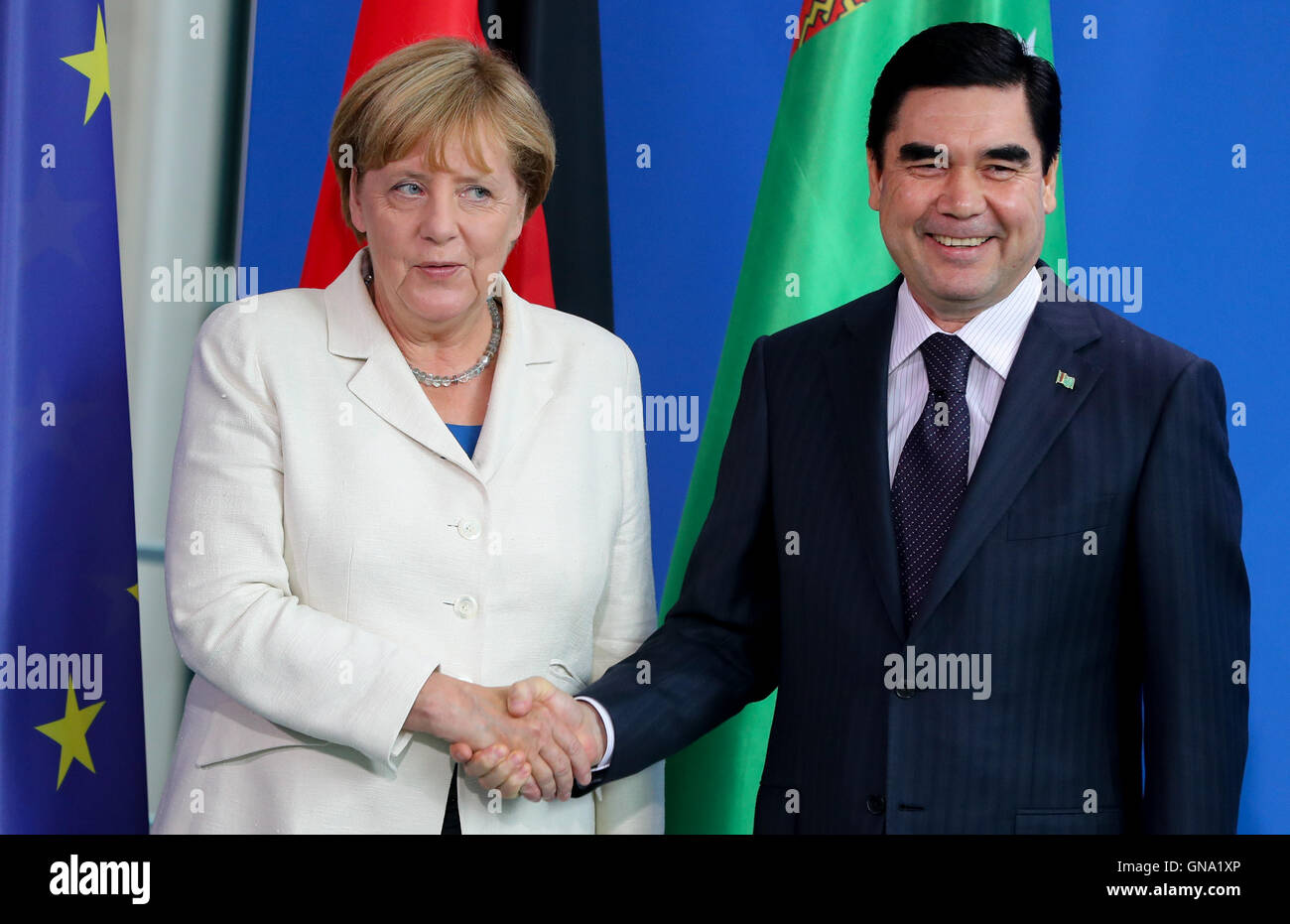 Berlin, Germany. 29th Aug, 2016. German Chancellor Angela Merkel (CDU ...