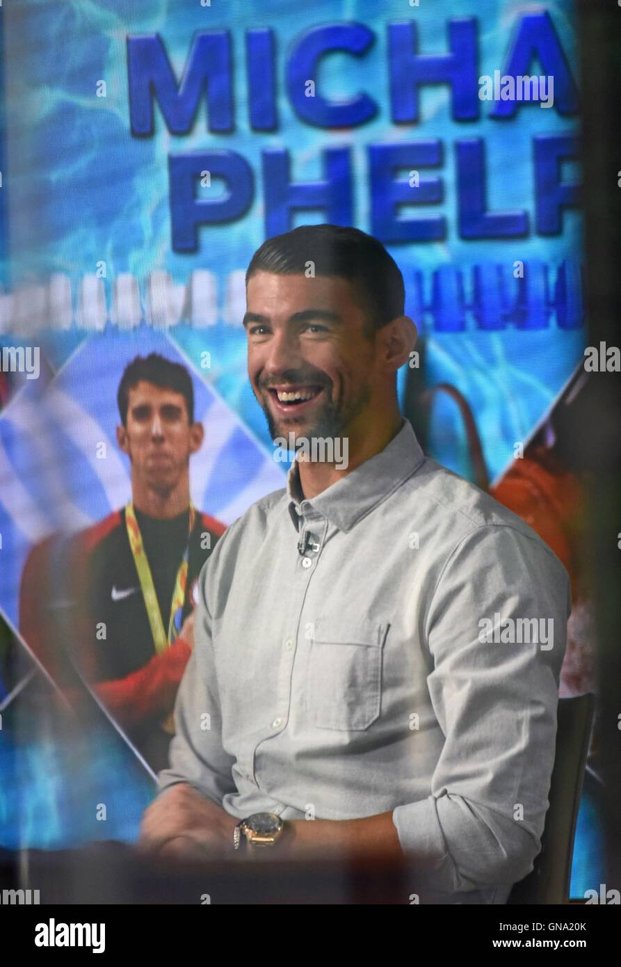 New York, NY, USA. 29th Aug, 2016. Michael Phelps at talk show ...