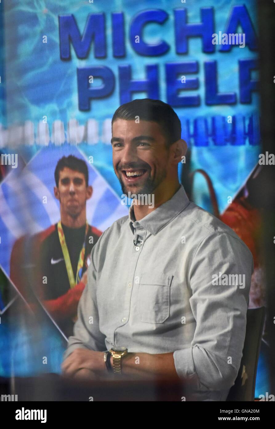 New York, NY, USA. 29th Aug, 2016. Michael Phelps at talk show ...