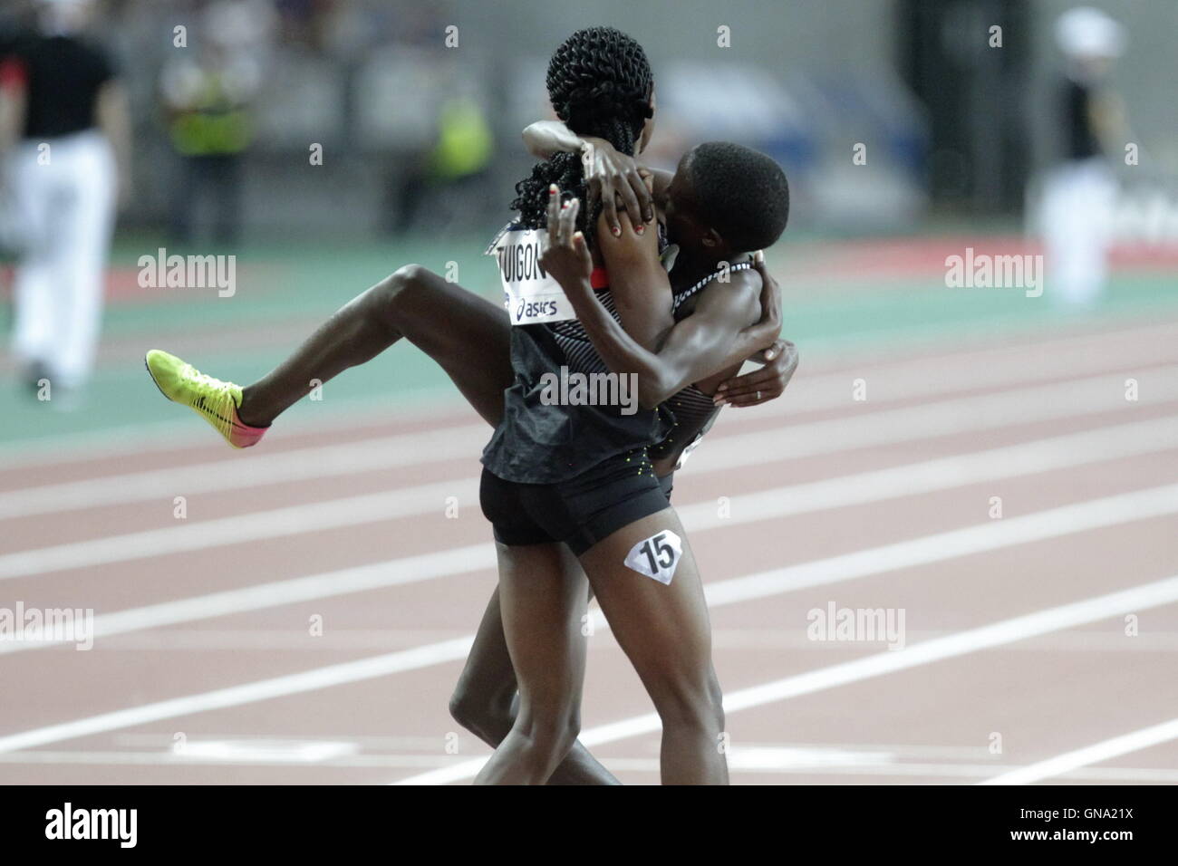 St Denis, Paris, France. 27th Aug, 2016. Olympic champion in the 3,000 ...