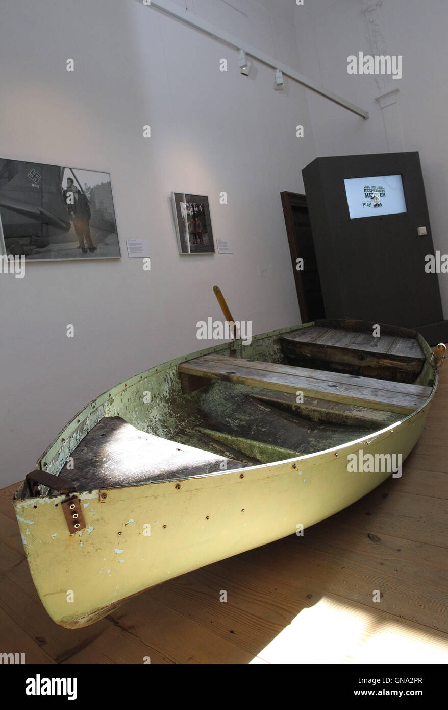 A row boat is on display at the Stadtmuseum Fuessen, Germany, 17 ...