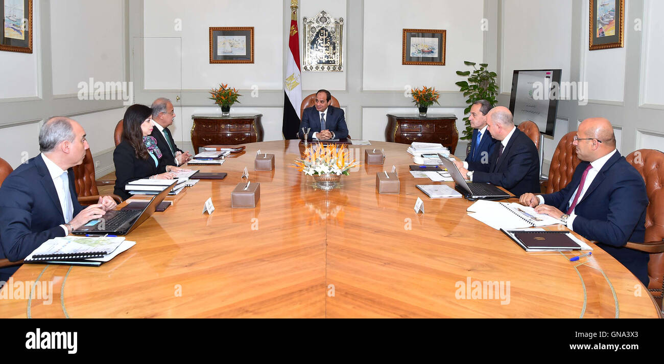 August 29 2016 Cairo Cairo Egypt Egyptian President Abdel Fattah 2923