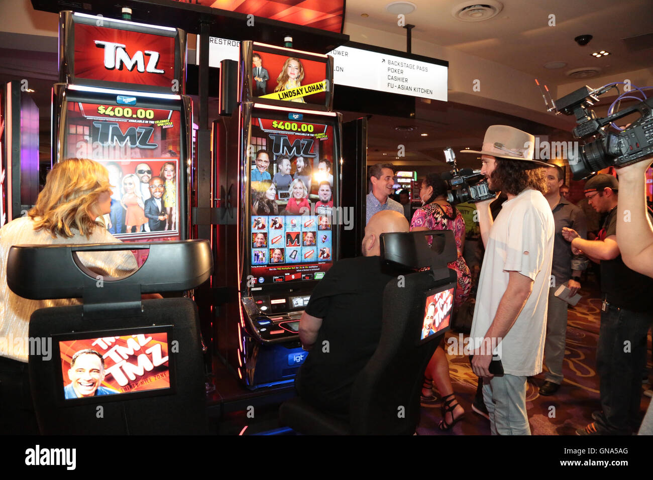 LAS VEGAS -- TMZ Executive Producer, Harvey Levin, TMZ Staffers and ...