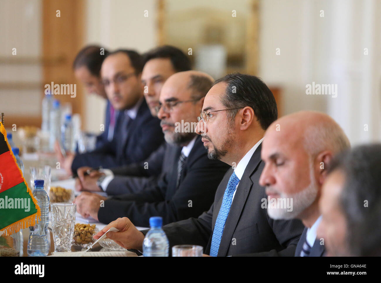 Tehran, Iran. 29th Aug, 2016. Afghan Foreign Minister Salahuddin ...