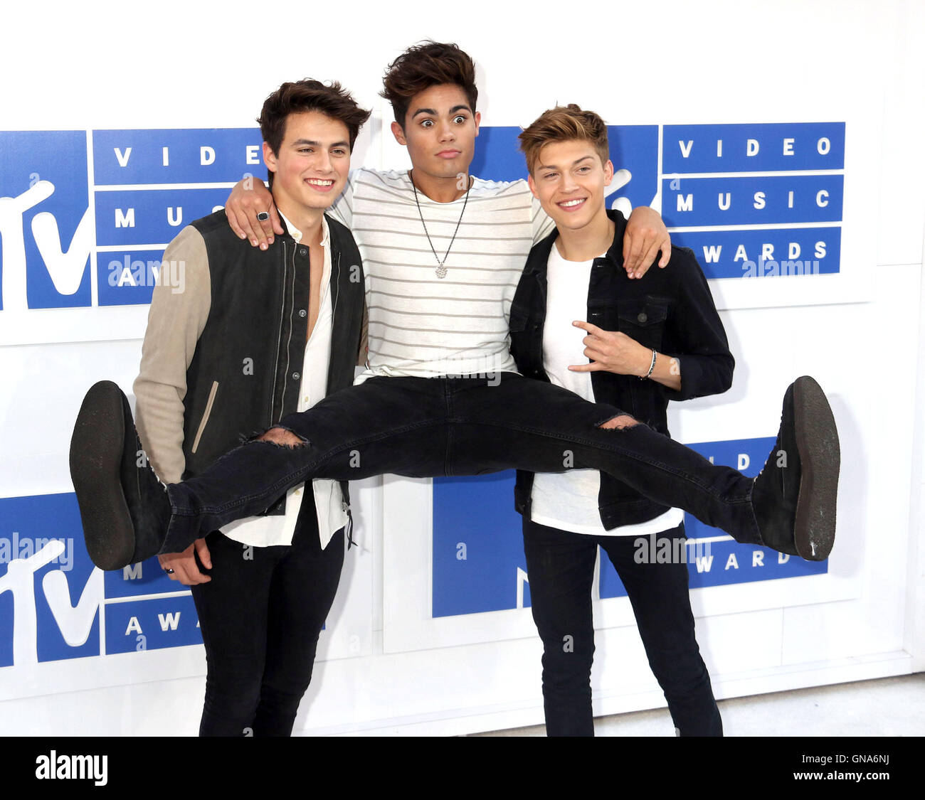 New York, New York, USA. 28th Aug, 2016. LIAM ATTRIDGE, EMERY KELLY and ...