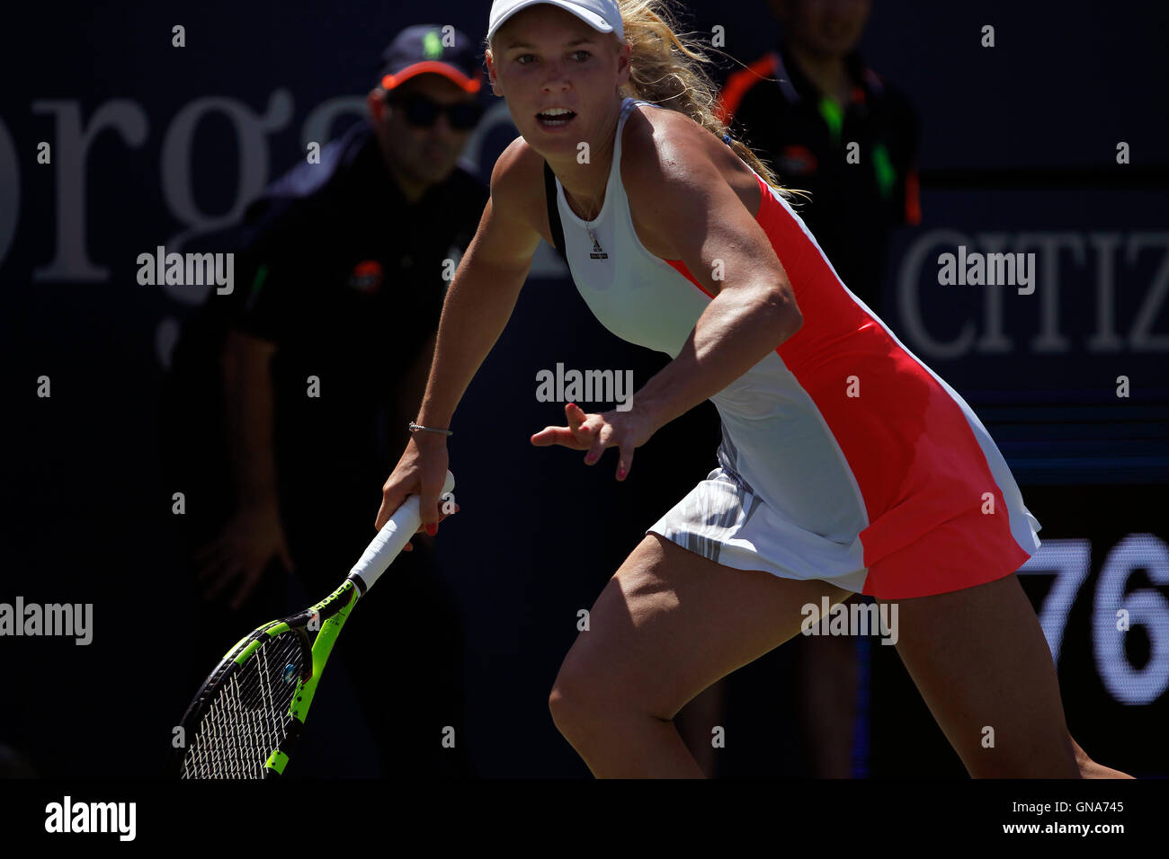 Caroline wozniacki on hard courts hi-res stock photography and images ...