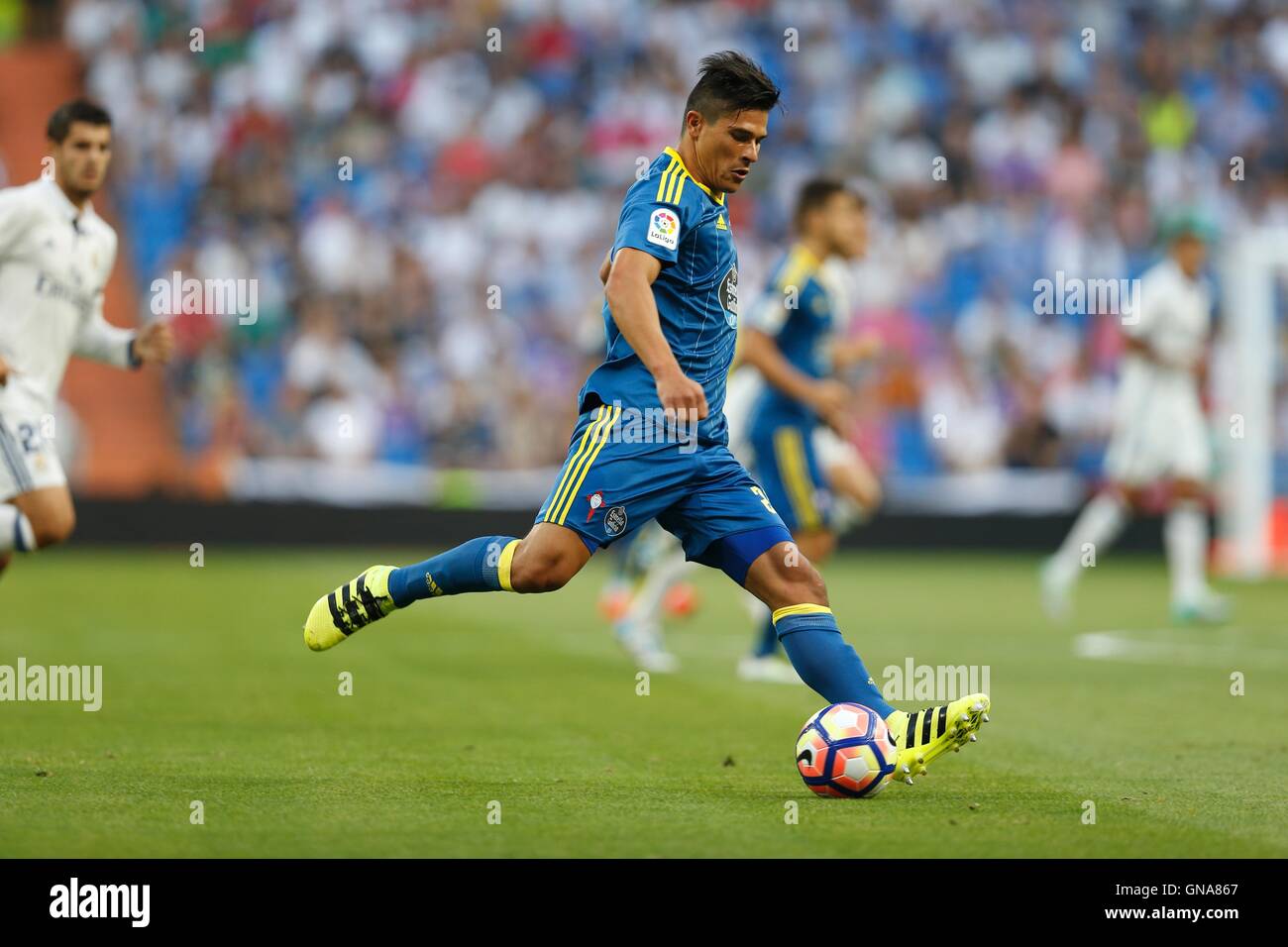 Madrid, Spain. 27th Aug, 2016. Facundo Roncaglia (Celta) Football ...
