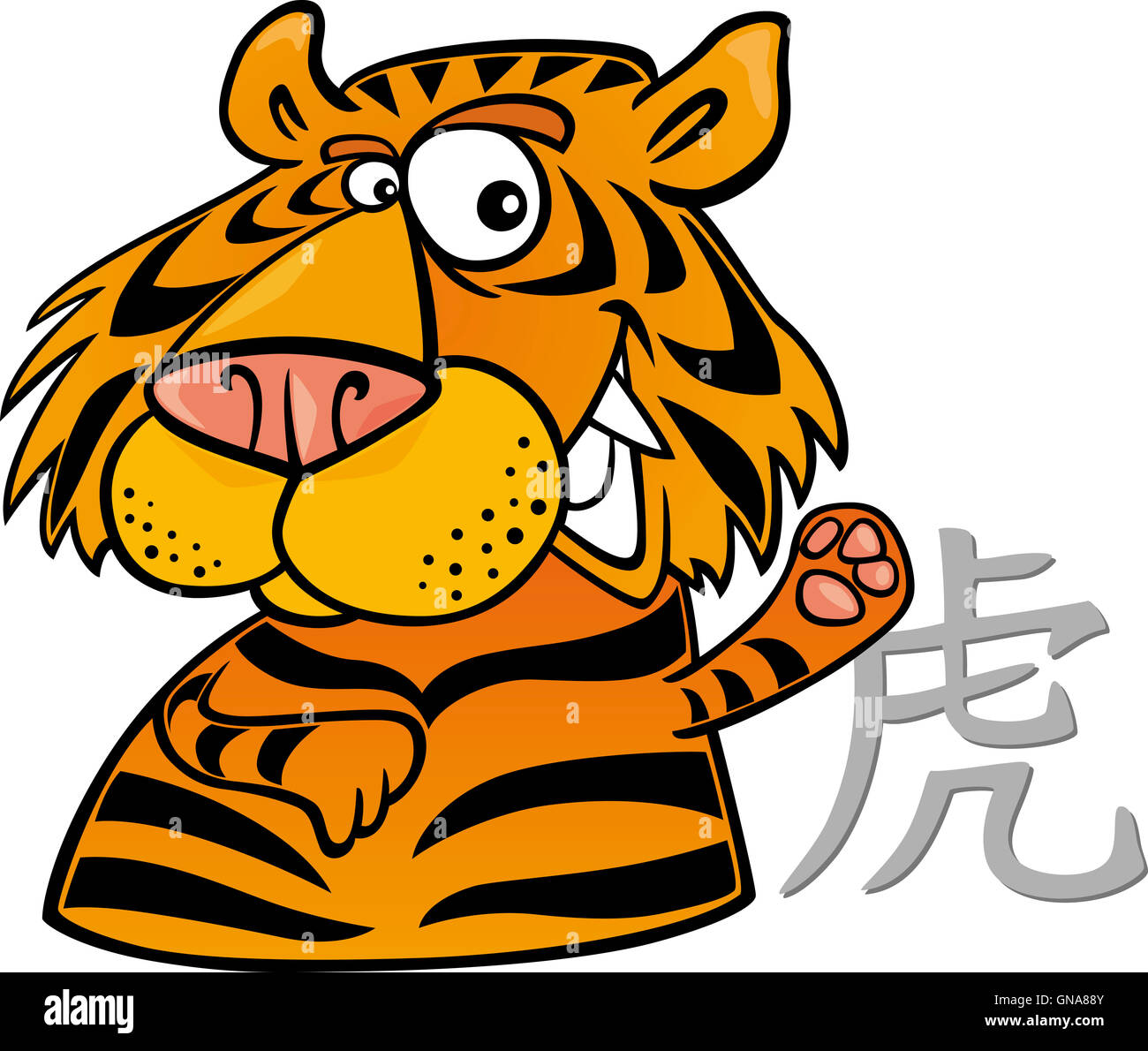 Tiger Chinese horoscope sign Stock Photo - Alamy
