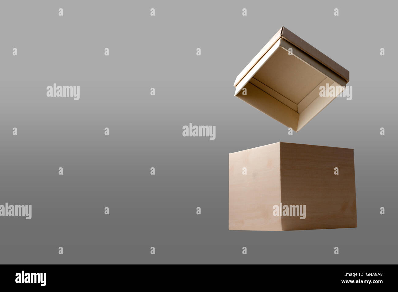 open square box in isolated background Stock Photo - Alamy