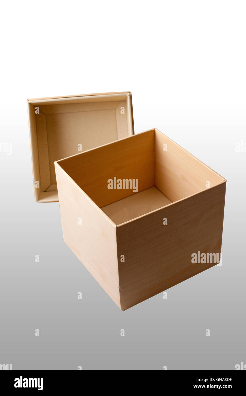 open square box in isolated background Stock Photo - Alamy
