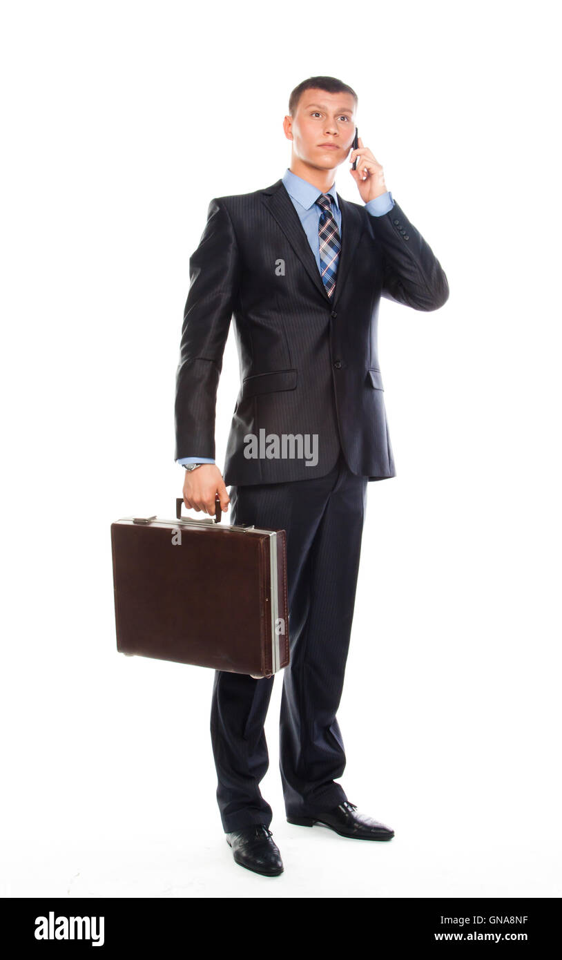 Male business person working Cut Out Stock Images & Pictures - Alamy