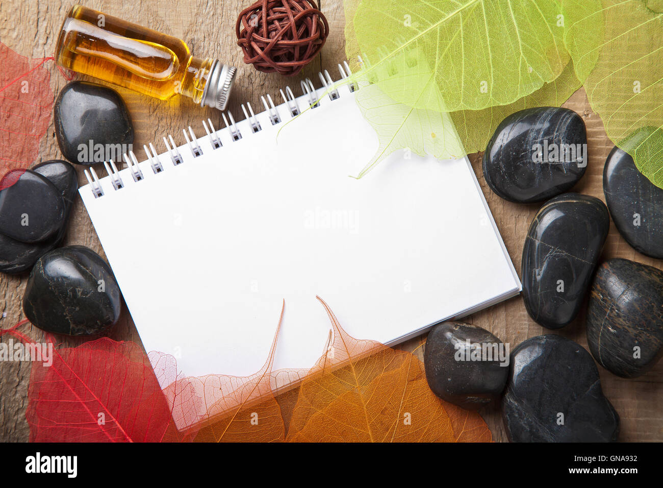 notebook for spa Stock Photo - Alamy