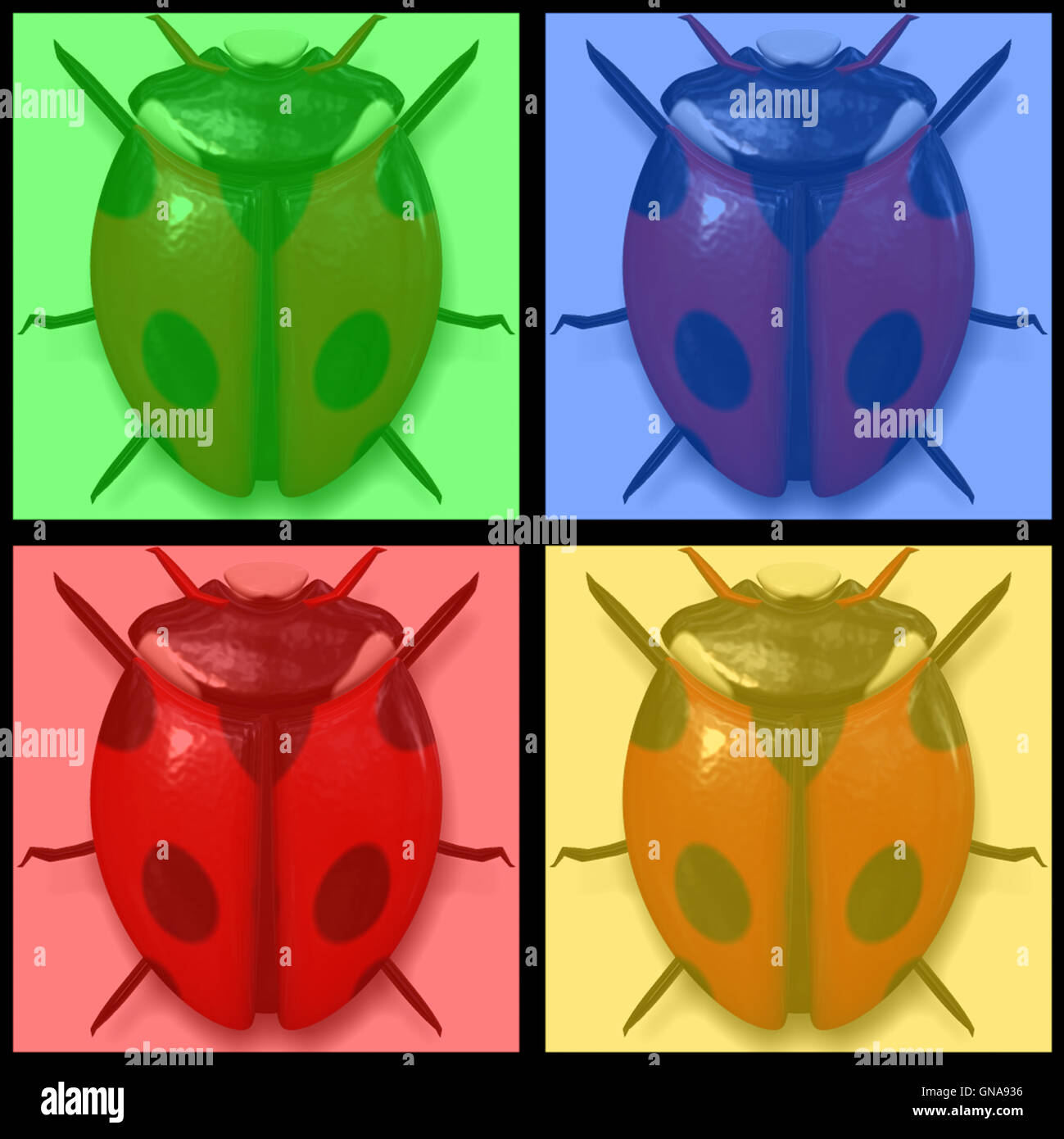 Ladybugs Four High Resolution Stock Photography and Images - Alamy