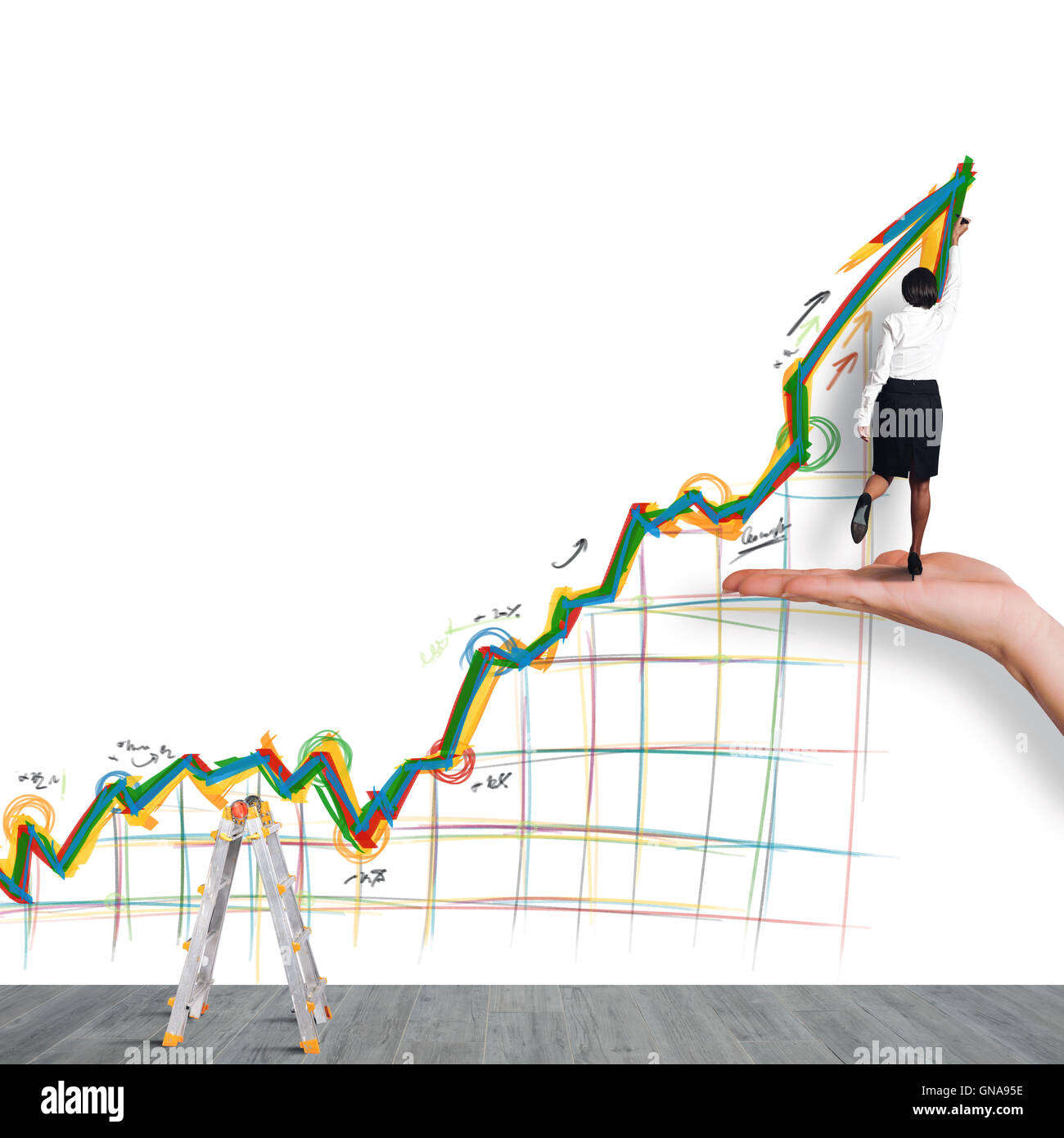 Hand draw arrow hi-res stock photography and images - Alamy