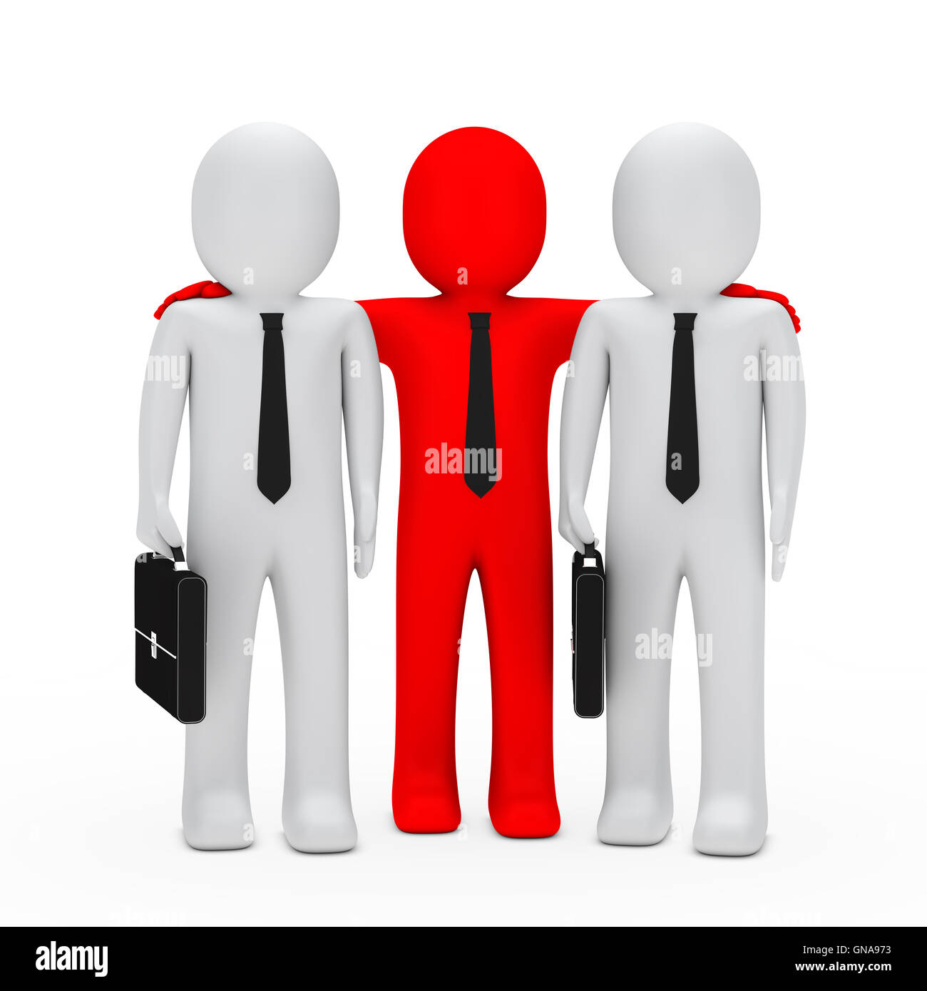 Teamwork alliance concept 3d hi-res stock photography and images - Alamy