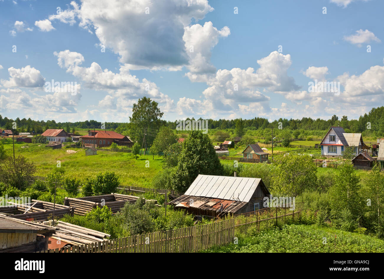 Rural russian landscape hi-res stock photography and images - Alamy
