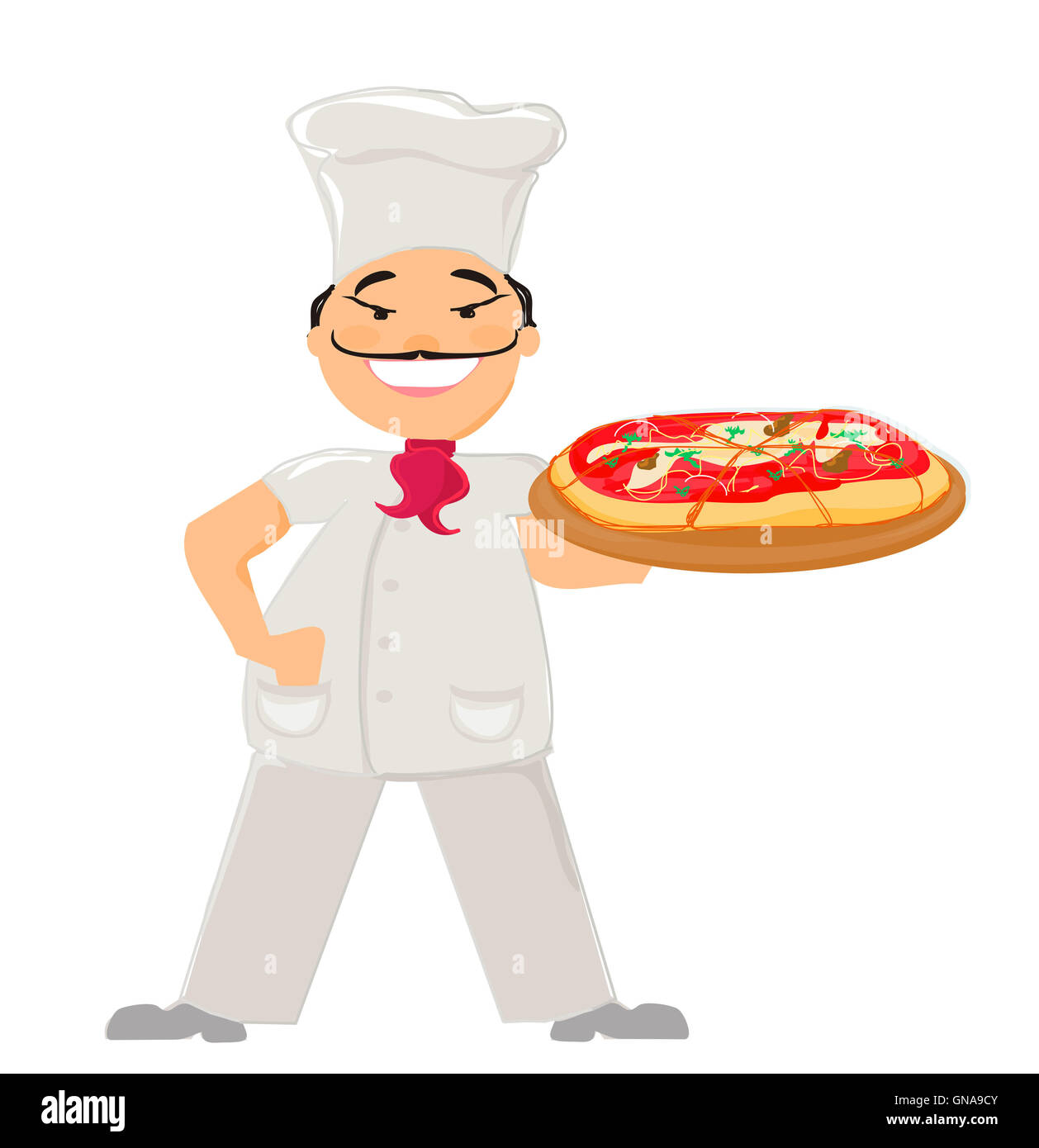 chef with pizza Stock Photo - Alamy