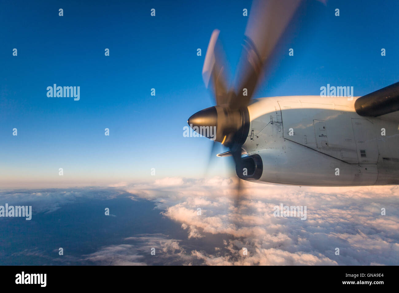 Airplane Propeller in Flight Stock Photo - Alamy