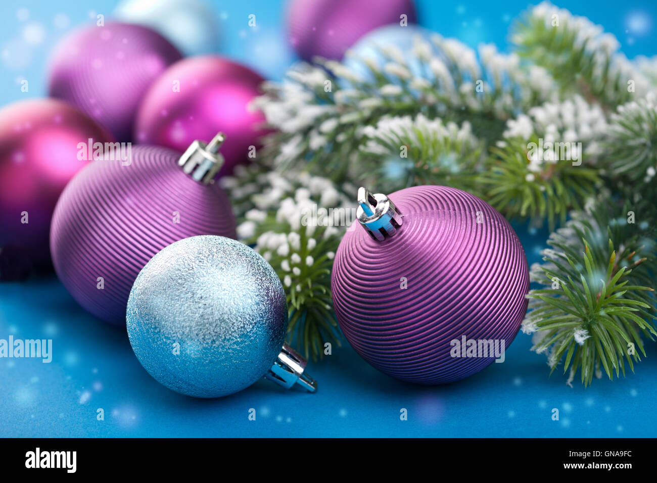 colorful christmas balls Stock Photo - Alamy