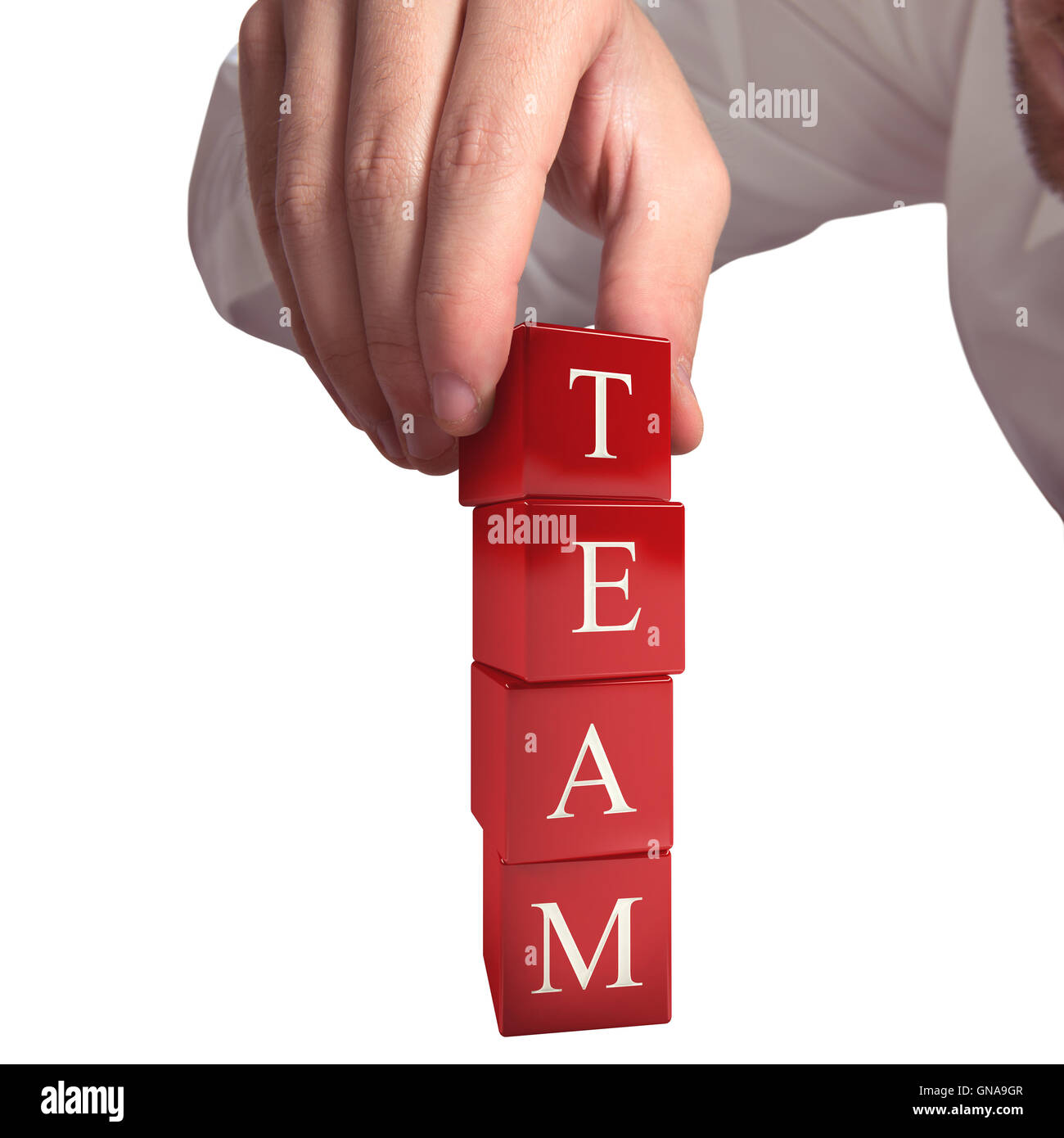 Building a team 3D Rendering Stock Photo - Alamy