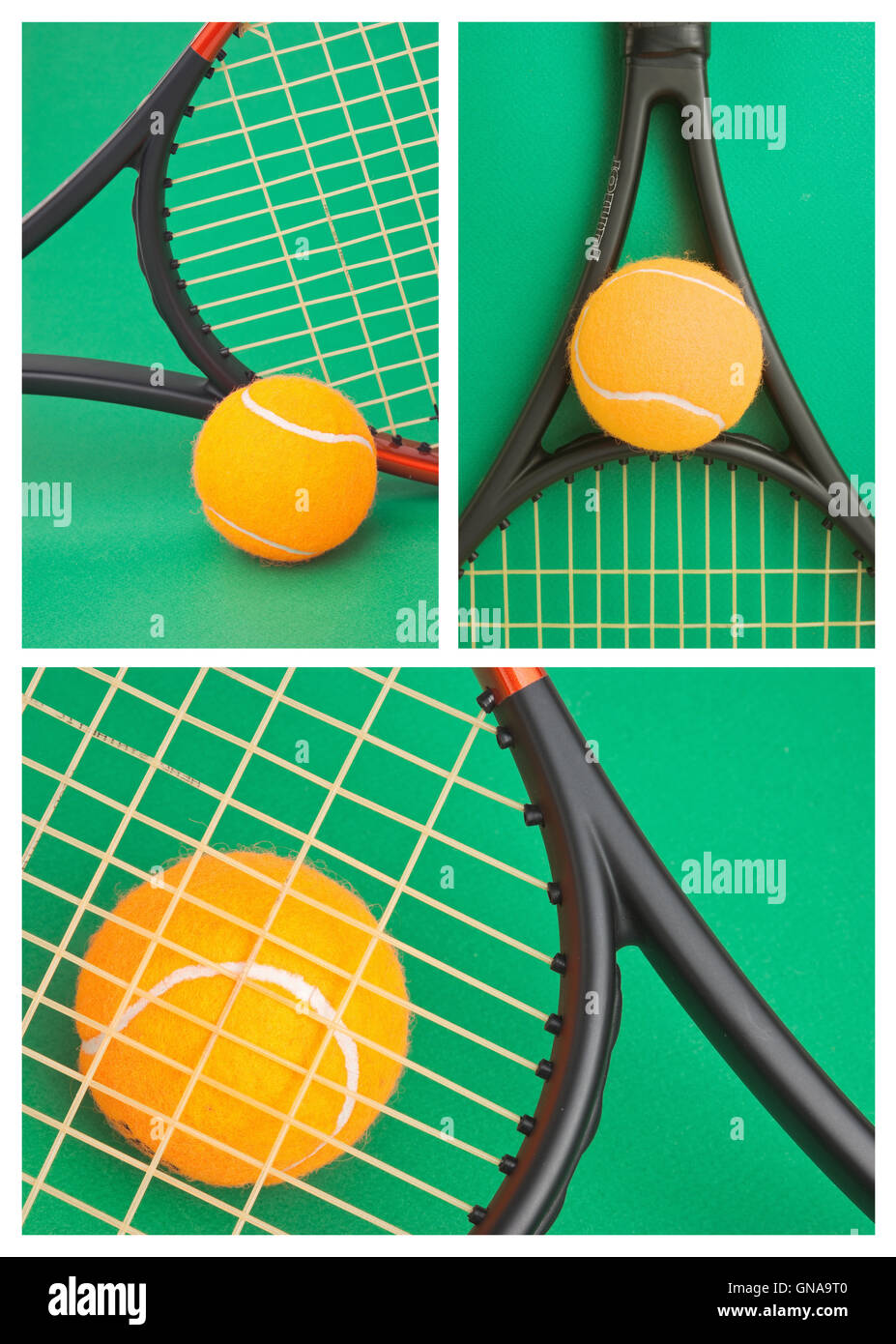 tennis racket and a ball Stock Photo - Alamy