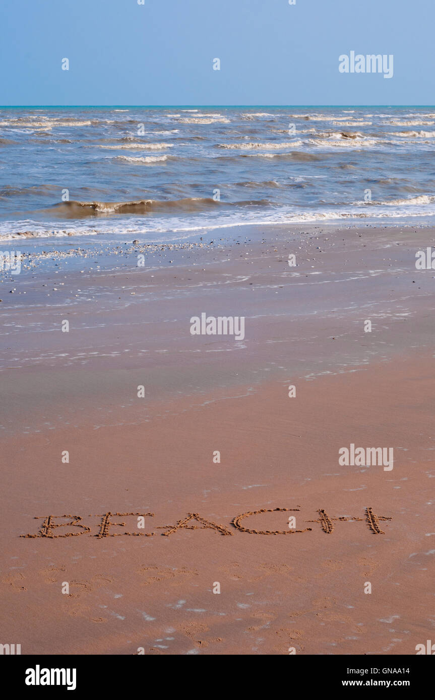 letter on the beach Stock Photo - Alamy