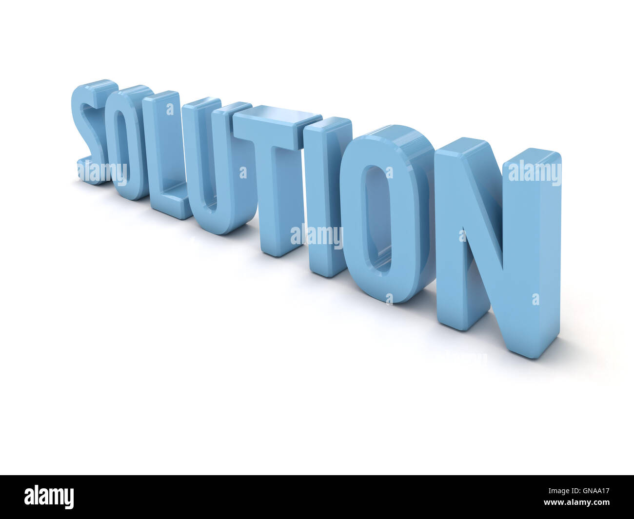 Solution on white Stock Photo - Alamy