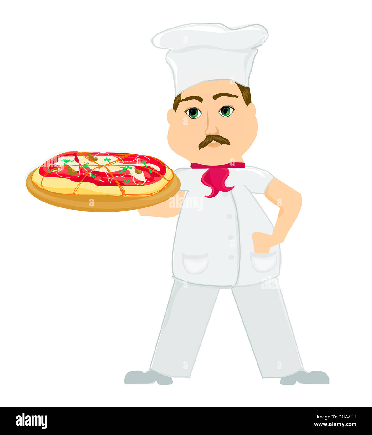 chef with pizza Stock Photo - Alamy