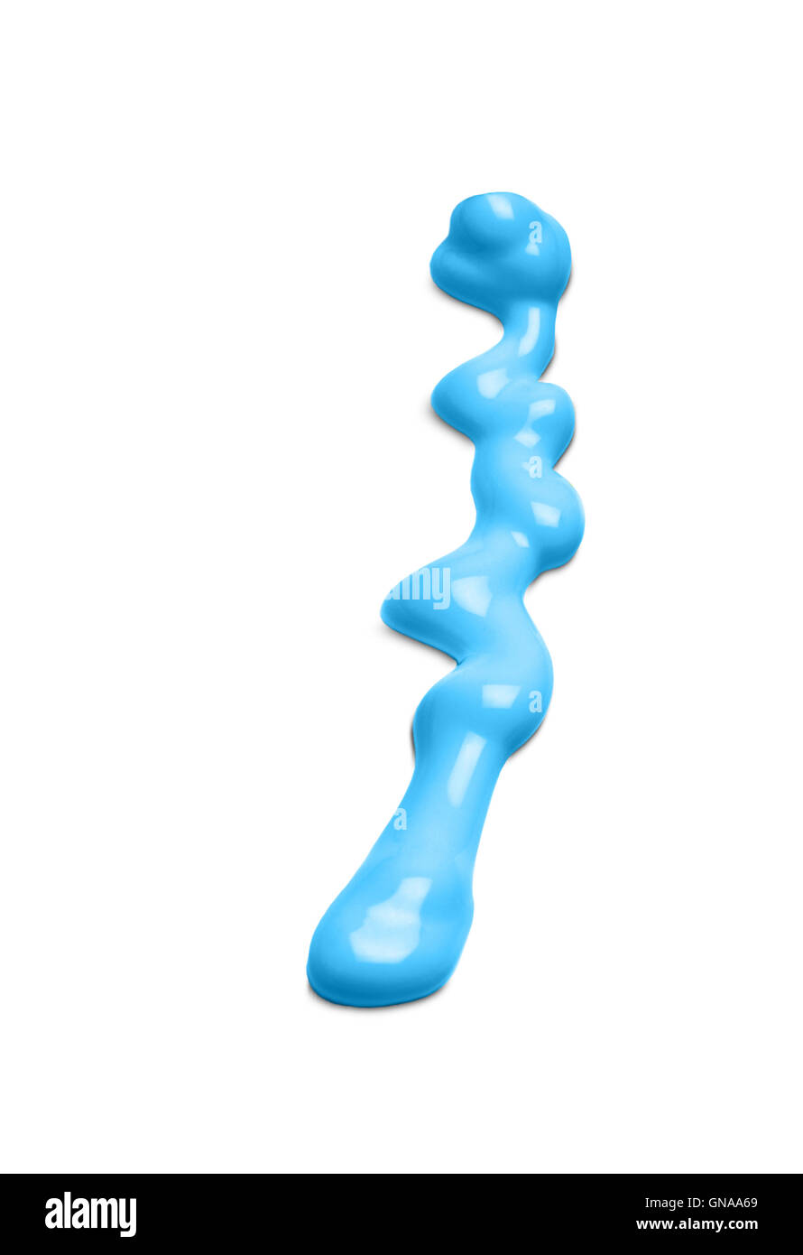 Blue paint drips on Cut Out Stock Images & Pictures - Alamy