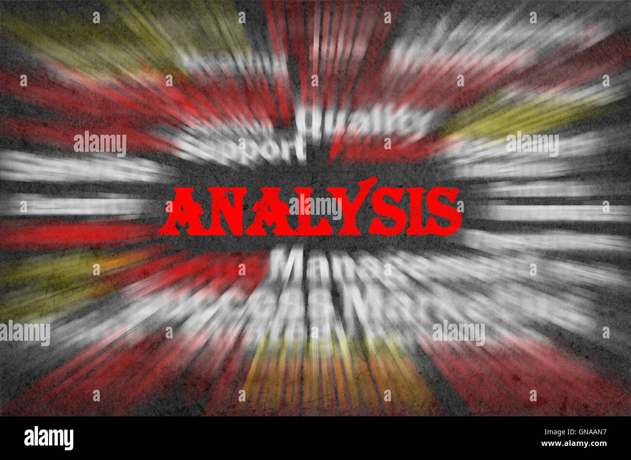 Analysis concept with other related words Stock Photo - Alamy
