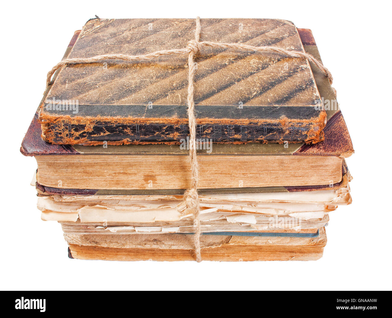 An old book with a crumpled sheet Stock Photo - Alamy