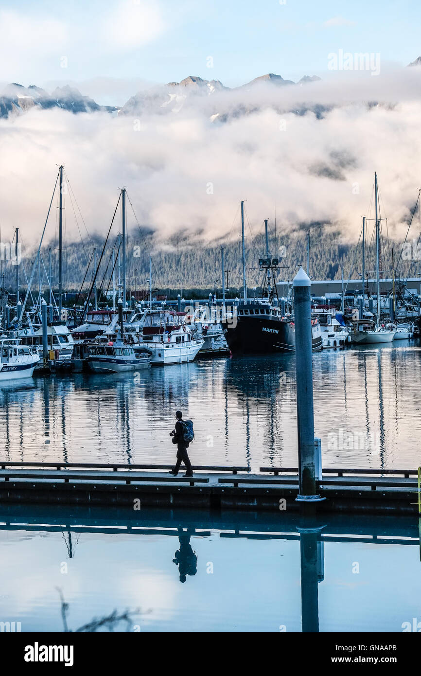 Photographer at harbor Stock Photo - Alamy