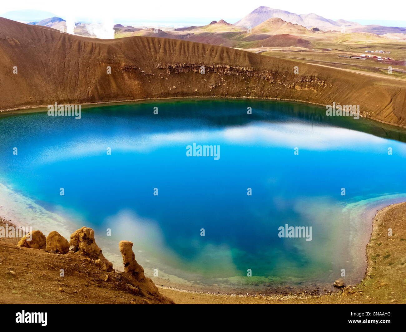 Blue crystal lake Stock Photo - Alamy