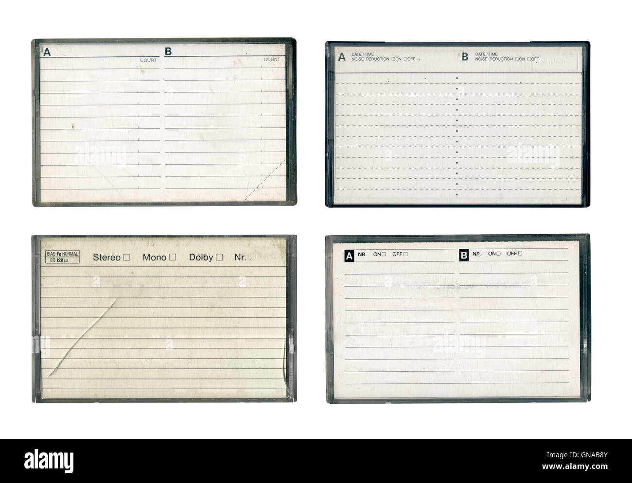 Vintage Compact Cassette Cases Stock Photo - Alamy