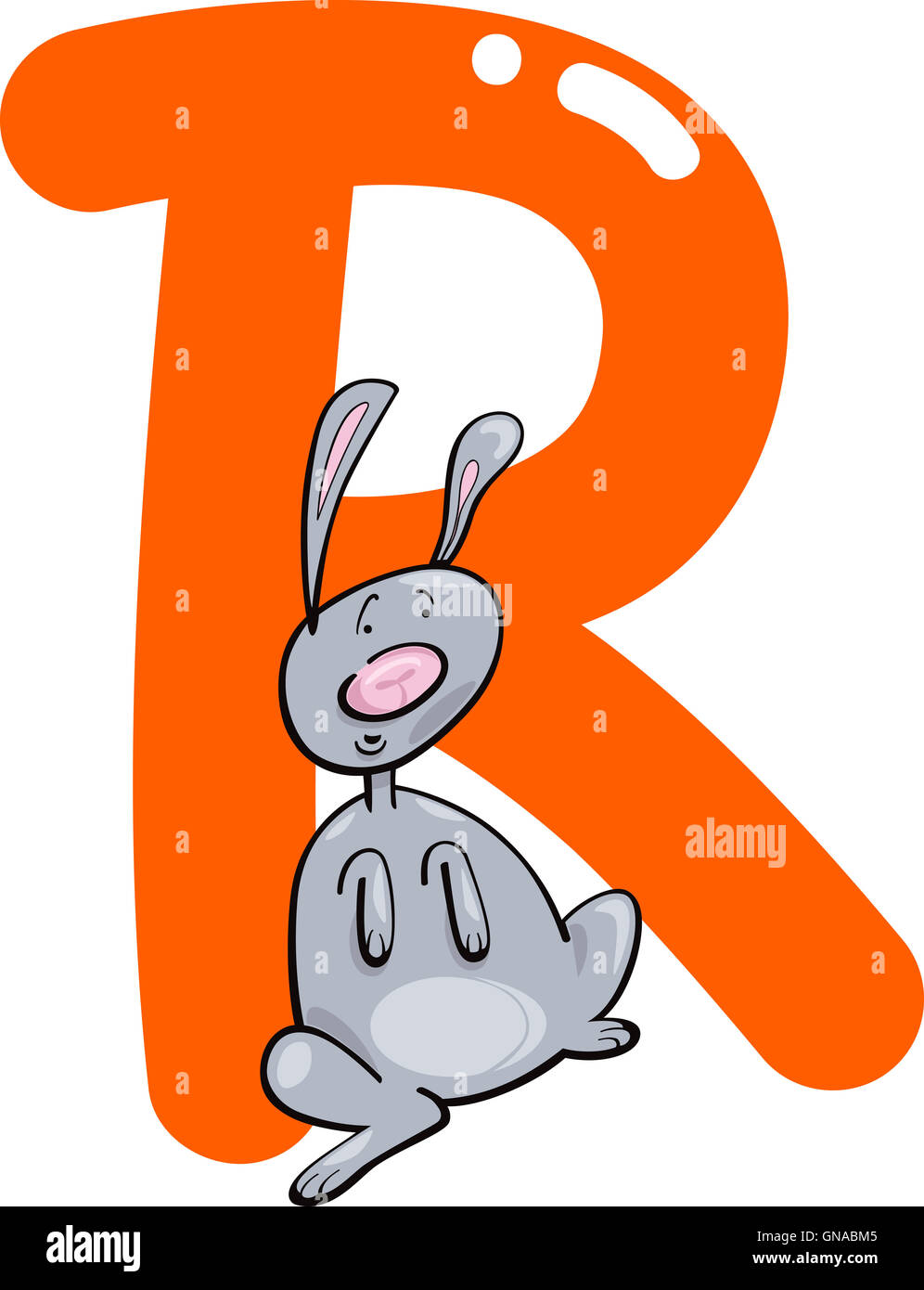 Rabbit animal alphabet hi-res stock photography and images - Alamy