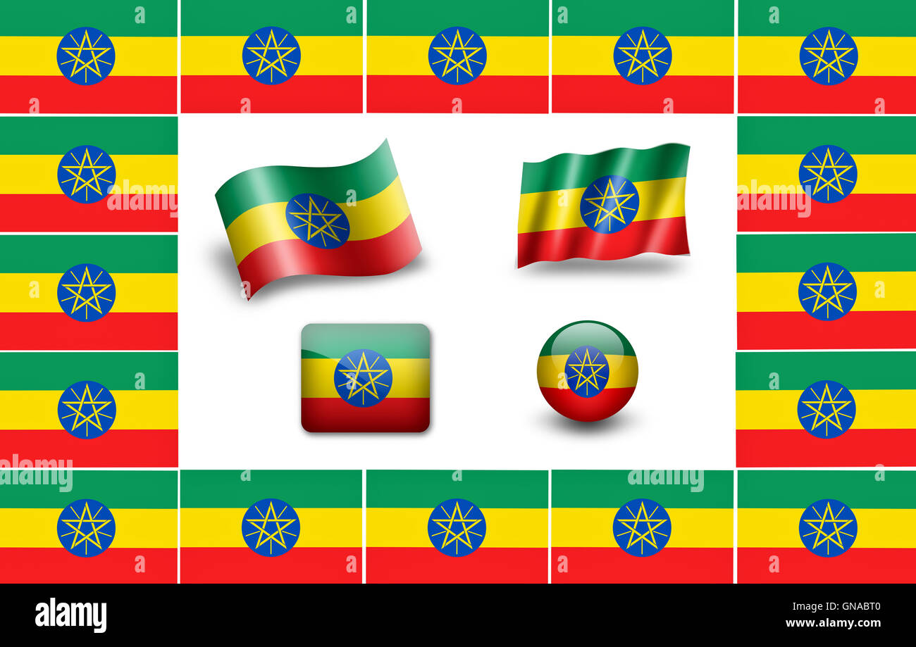 Addis ababa flag hi-res stock photography and images - Alamy