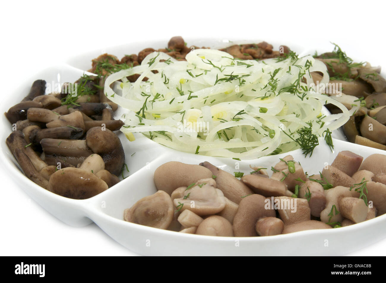 dish with mushrooms Stock Photo - Alamy