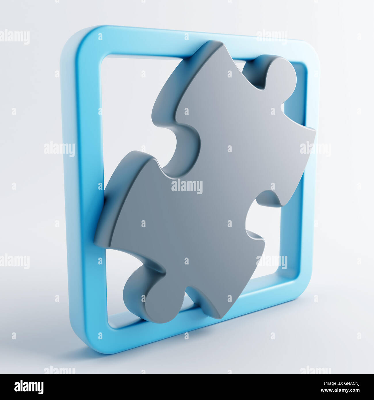 3d jigsaw puzzle icons isolated hi-res stock photography and images - Alamy