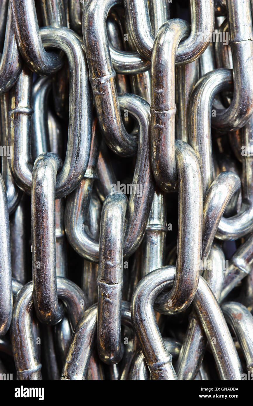 metal chain on white background Stock Photo - Alamy